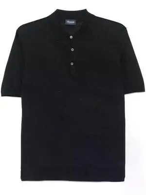 DRUMOHR Knitted Polo Shirt - Blue
