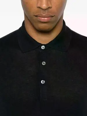 DRUMOHR Knitted Polo Shirt - Blue
