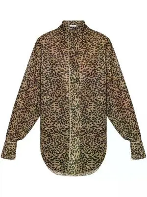 Oseree Leopard-print Shirt