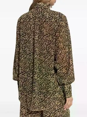 Oseree Leopard-print Shirt