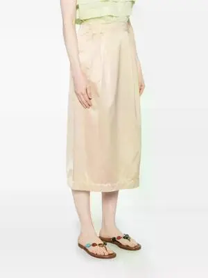 Peserico Satin Midi Skirt