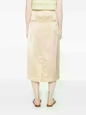 Peserico Satin Midi Skirt