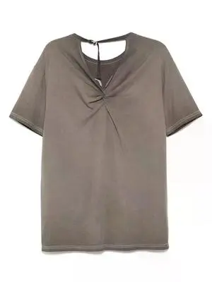 MUSIUM DIV. Embroidered T-shirt - Grey
