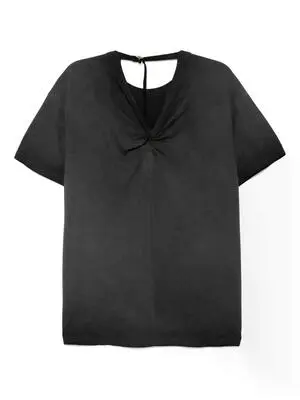 MUSIUM DIV. Embroidered T-shirt - Black