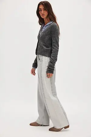 LEEM Rider Low-slung Barrel Jeans - Dusk Gray