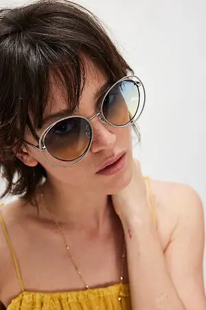 Free People Blossom Novelty Oversized Sunglasses