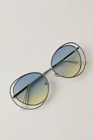 Free People Blossom Novelty Oversized Sunglasses