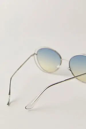 Free People Blossom Novelty Oversized Sunglasses