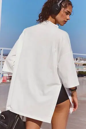 Free People Throw Over Tunic - White