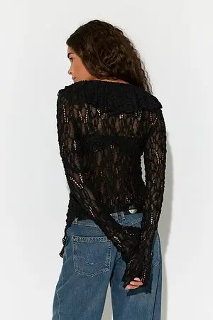 Free People Laney Cardigan - Black