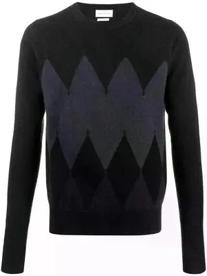 BALLANTYNE Argyle Pattern Sweater - Blue