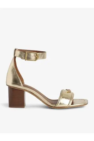 Zadig&Voltaire Caprese Heeled Sandals - Gold