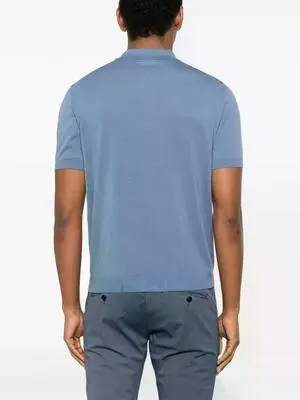 DRUMOHR Cotton Polo Shirt - Blue