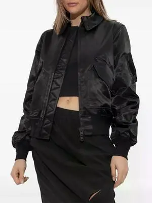 Y3 Satin Zip-up Bomber Jacket