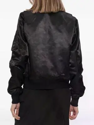 Y3 Satin Zip-up Bomber Jacket