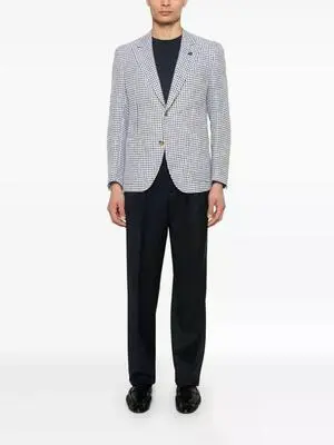 LARDINI Pleated Virgin-wool Trousers