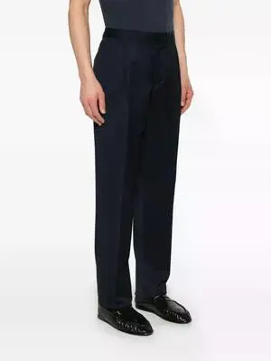LARDINI Pleated Virgin-wool Trousers