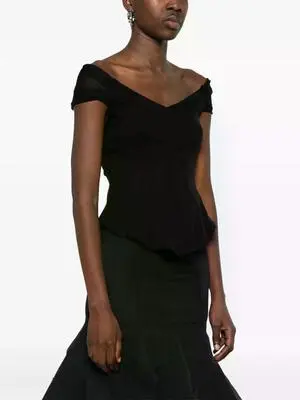 JUDY TURNER Chiffon Top - Black