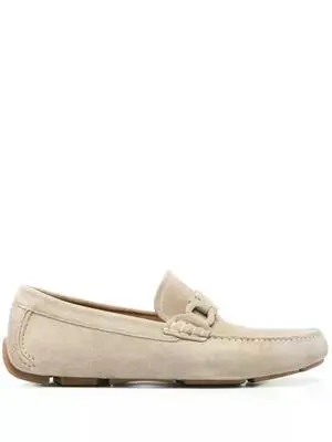 FERRAGAMO Gancini Loafers - Neutrals