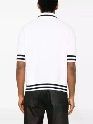 Balmain Logo Signature-embroidered Polo Shirt