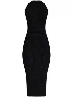 Balmain Ribbed Bodycon Midi Dress