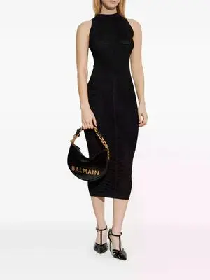 Balmain Ribbed Bodycon Midi Dress