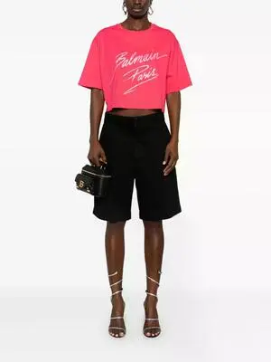 Balmain Cropped T-shirt