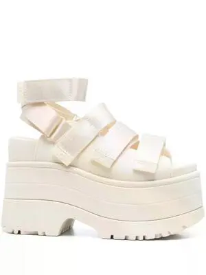 UGG 90mm Goldenrise Platform Sandals - White