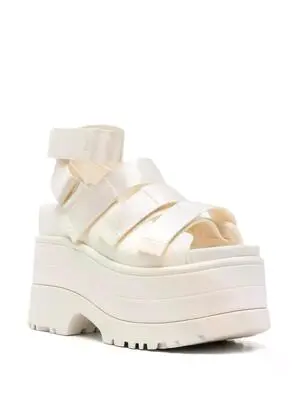 UGG 90mm Goldenrise Platform Sandals - White