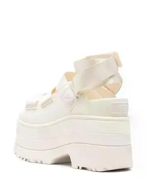 UGG 90mm Goldenrise Platform Sandals - White