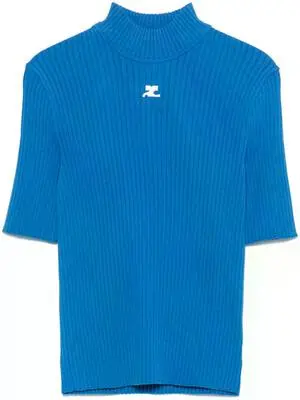 Courreges Mock Neck T-shirts For Women