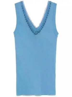 P.a.r.o.s.h Ribbed Tank Top - Blue