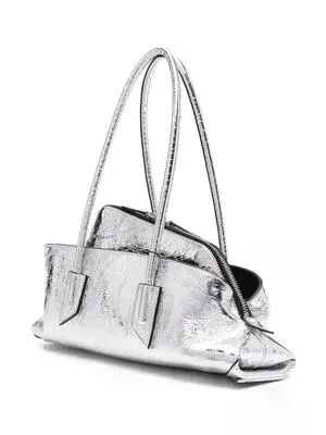 Attico Small La Passeggiata Shoulder Bag - Silver