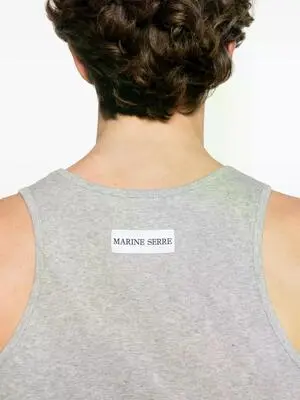 MARINE SERRE Crescent Moon Top - Grey