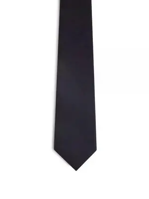 Zegna Linen Neck Tie - Black
