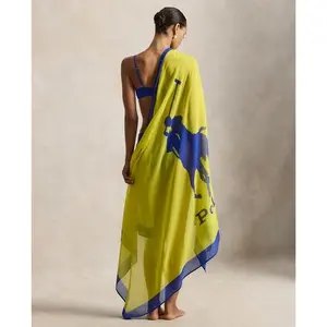 Ralph Lauren Big Pony Scarf Cover-up - Yellow