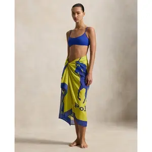 Ralph Lauren Big Pony Scarf Cover-up - Yellow