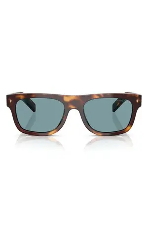 Prada 55mm Polarized Sunglasses - Tortoise