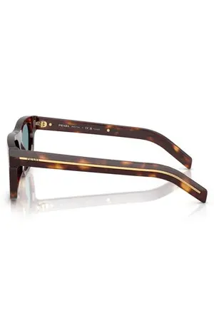 Prada 55mm Polarized Sunglasses - Tortoise