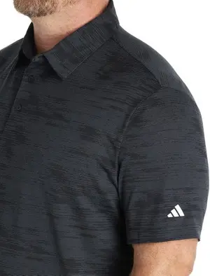 Adidas Big & Tall Ultimate Textured Stripe Polo Shirt