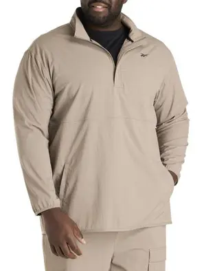 REEBOK Big & Tall Performance Track Jacket - Taupe
