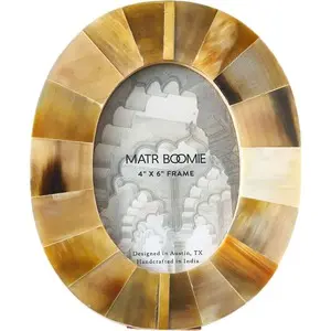 MATR BOOMIE Kachhua Picture Framehorn - Brown - Oval 4x6