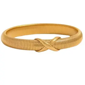 AKALIA Waterproof Twist Bangle - Gold
