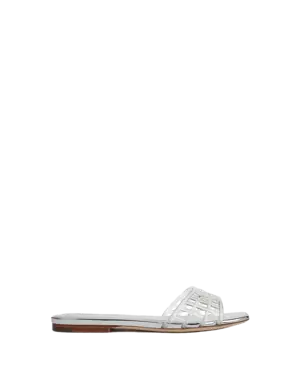 Veronica Beard Maris Jelly Sandals - Clear/silver