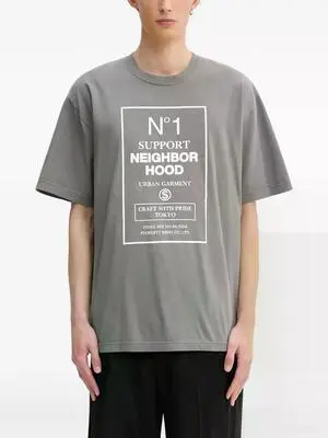 NEIGHBORHOOD Slogan-print T-shirt - Grey