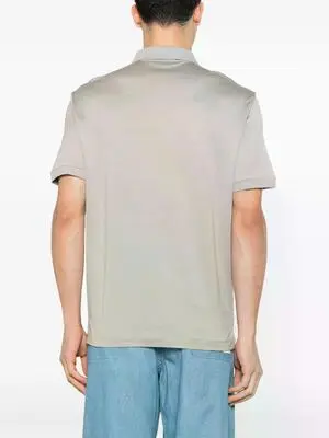Emporio Armani Logo-embroidered Polo Shirt - Grey
