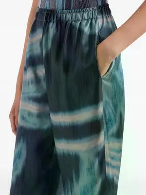 Giorgio Armani Gradient-effect Silk Trousers