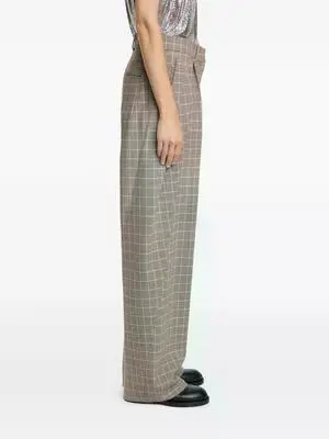 Rabanne Checked Pleated Trousers