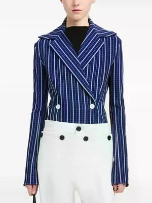 Proenza Schouler Striped Marine Jacket