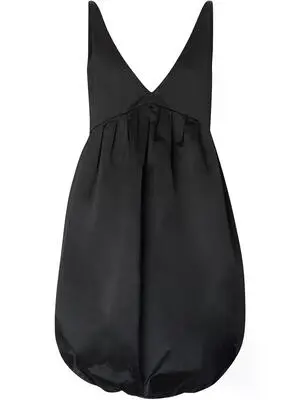 Burberry Duchess Satin Bubble Hem Dress